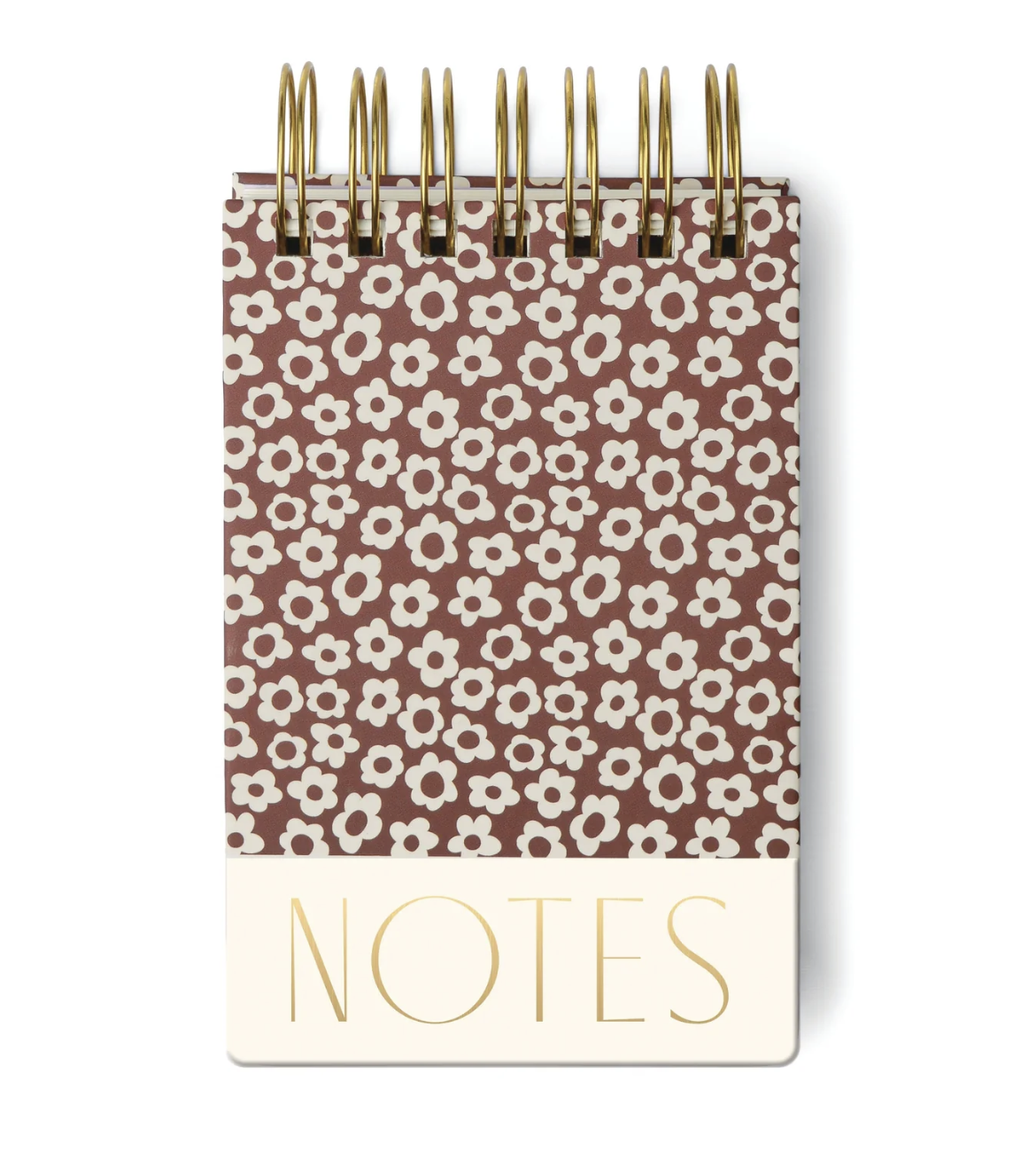 Wire Chunky Notepad - Burgundy Groovy Floral – Paper Republic