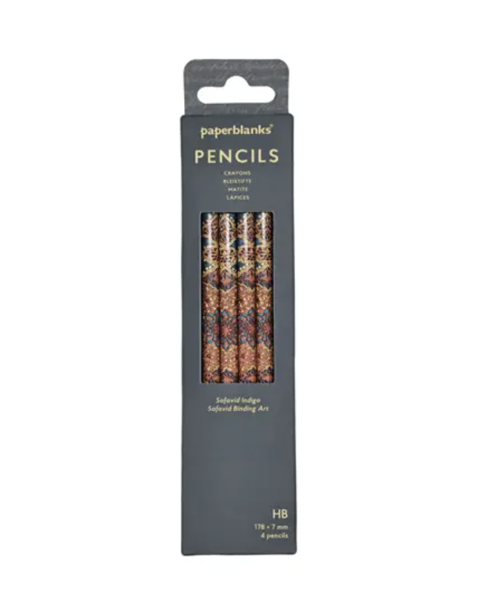 Pencil Pack of 4 - Safavid Indigo – Paper Republic