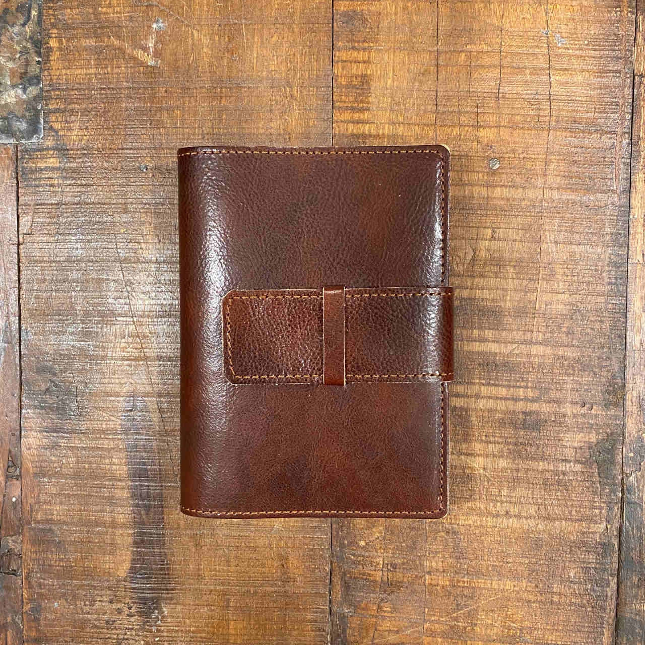 Roma Leather Journal - 12cm x 17cm Chestnut – Paper Republic